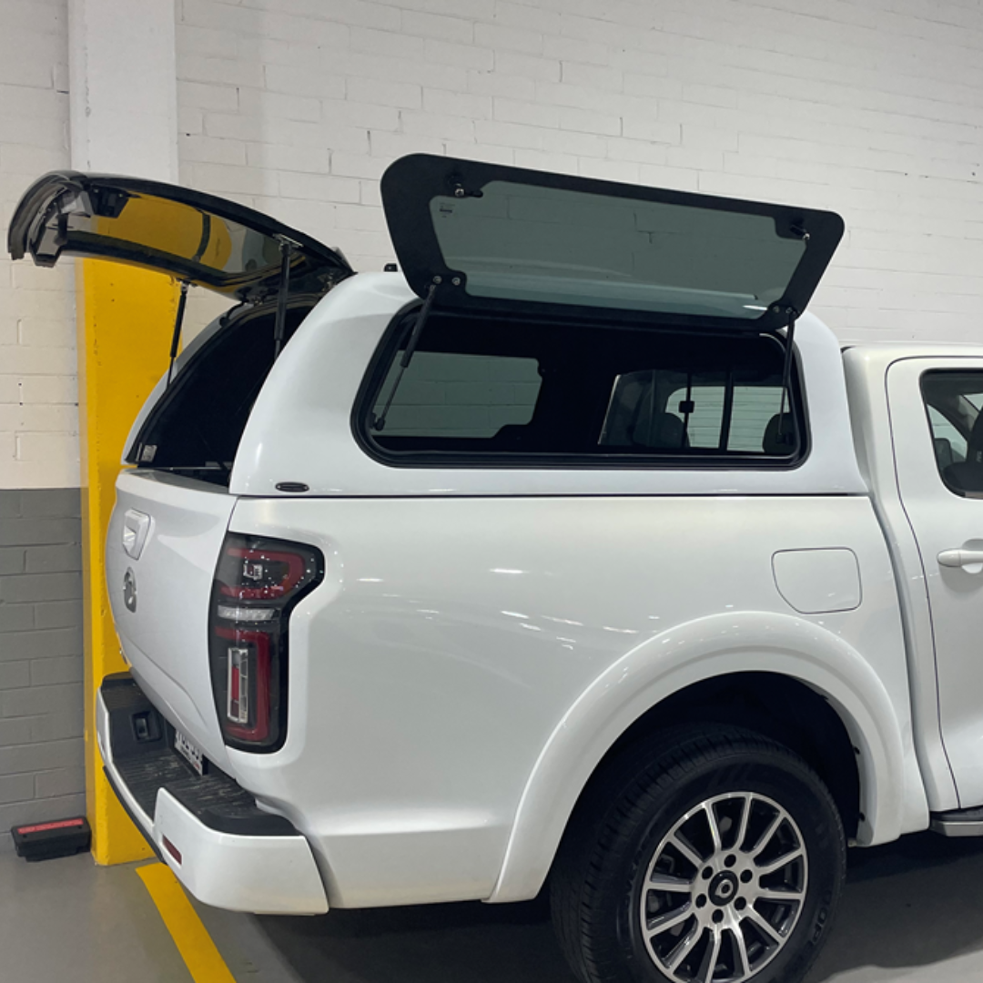 GWM Cannon 2020+ Dual Cab Canopy – Lift-Up Side & Front Windows, Rear ...